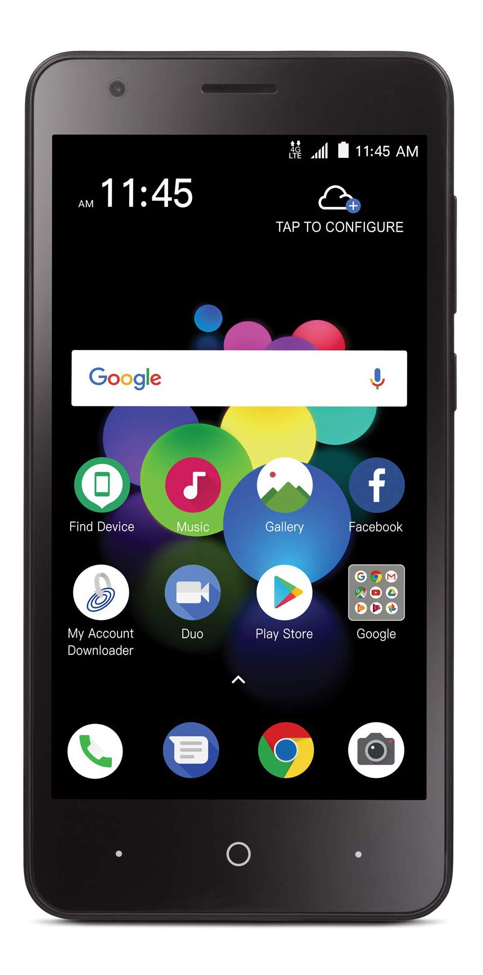 TracFone Carrier-Locked ZTE Blade T2 Lite 4G LTE Prepaid Smartphone - Black - 16GB - Sim Card Included - CDMA