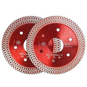 casaverde 2 pcs/lot 3-3/8 inch diamond porcelain saw blades tile blade for cutting porcelain tile