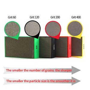 Diamond Hand Polishing Pads 3-Pcs Set for Glass Granite Marble Concrete Stone Sanding and Polishing