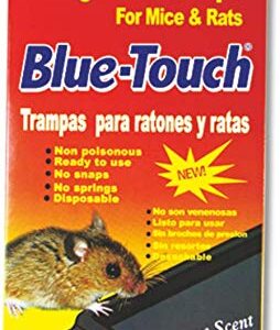 Blue Touch Mouse Glue Traps, Excellent Mouse Glue Traps Glue Boards for Rats, Mice and Pests. Large Size. 0.8 x 8.5 x 4.5 inches - 9 Packs/18 Traps (Red)