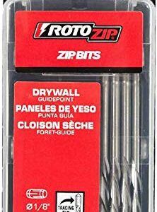 RotoZip 1/8'' Guide Point Drywall Router Bits for Cutout Tools, ROTO ZIP - GP8-32/PACK