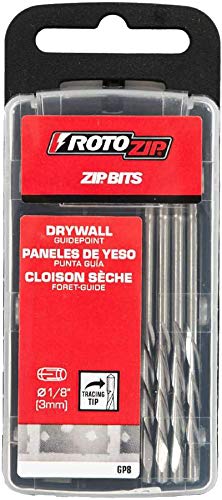 RotoZip 1/8'' Guide Point Drywall Router Bits for Cutout Tools, ROTO ZIP - GP8-32/PACK