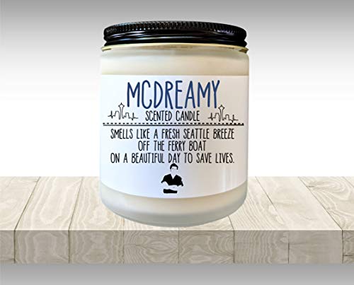 Greys Anatomy Candle McDreamy Candle Greys Anatomy TV Show Nurse Gift Doctor Gift Student Nurse