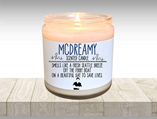 Greys Anatomy Candle McDreamy Candle Greys Anatomy TV Show Nurse Gift Doctor Gift Student Nurse