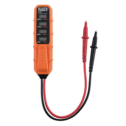 Klein Tools ET45 Voltage Tester, AC Voltage, DC Voltage, Low Voltage Electric Tester, No Batteries Needed