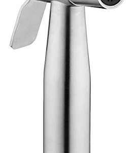 AVAbay Stainless Steel Sprayer Head-Bidet Spray w/Brushed Chrome Finish - Cloth Diaper Shattaf - Pet Wash