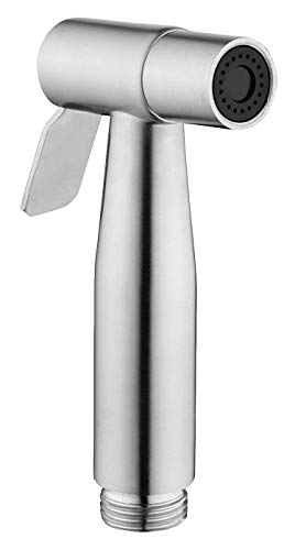 AVAbay Stainless Steel Sprayer Head-Bidet Spray w/Brushed Chrome Finish - Cloth Diaper Shattaf - Pet Wash