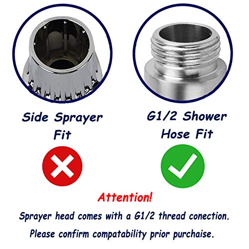 AVAbay Stainless Steel Sprayer Head-Bidet Spray w/Brushed Chrome Finish - Cloth Diaper Shattaf - Pet Wash