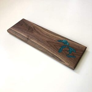 Great Lakes Black Walnut Charcuterie Board 20 x 6.5 x 1 With Built in Handles and Rubber Feet