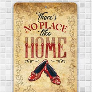 Wizard of Oz Decorations - There's No Place Like Home - Metal Sign - Use Indoor/Outdoor - Metal Wizard of Oz Poster - Great Wizard of Oz Gifts, Dorothy Decoration, Wizard of Oz Decor