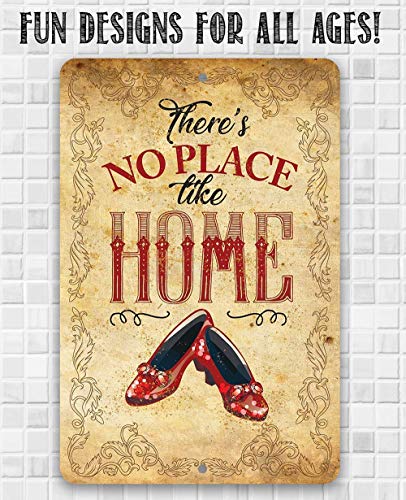 Wizard of Oz Decorations - There's No Place Like Home - Metal Sign - Use Indoor/Outdoor - Metal Wizard of Oz Poster - Great Wizard of Oz Gifts, Dorothy Decoration, Wizard of Oz Decor