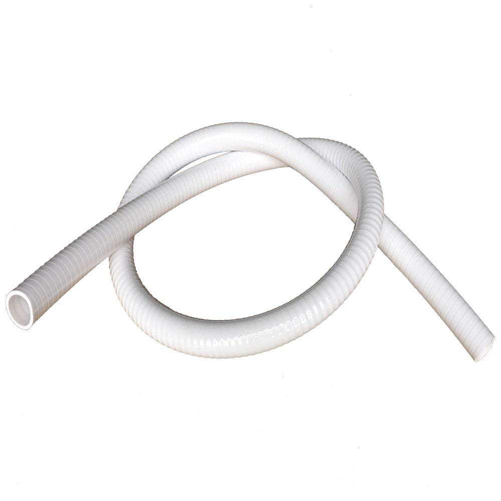 TEKTUBE® Schedule 40 Ultra Flex PVC Pipe - 10 ft Long (2" Dia, White)