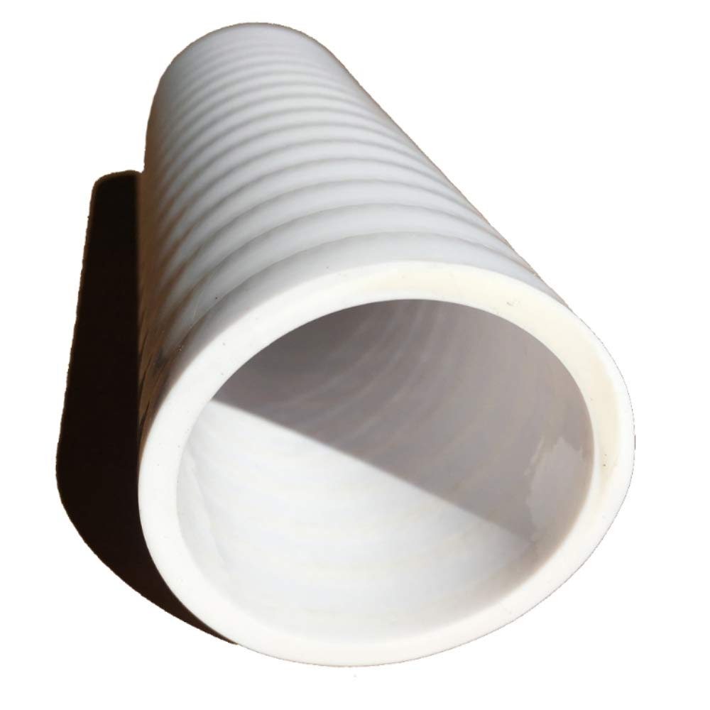 TEKTUBE® Schedule 40 Ultra Flex PVC Pipe - 10 ft Long (2" Dia, White)