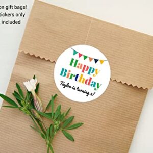 Personalized Birthday Stickers for Boys or Girls, Happy Birthday Gift Sticker, Celebration Stickers, F2:33