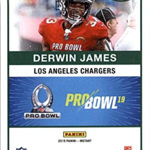 2018 Panini Instant NFL Pro Bowl 1989 Score Design Football #15 Derwin James RC Rookie San Diego Chargers Official NFL Football Trading Card ONLINE E