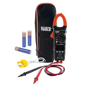 klein tools cl380 electrical tester, digital clamp meter and non-contact voltage tester, auto-ranging and trms, 400 amps, lcd display