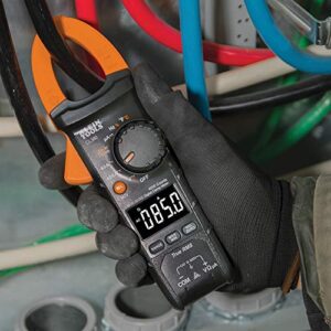 Klein Tools CL380 Electrical Tester, Digital Clamp Meter and Non-Contact Voltage Tester, Auto-Ranging and TRMS, 400 Amps, LCD Display