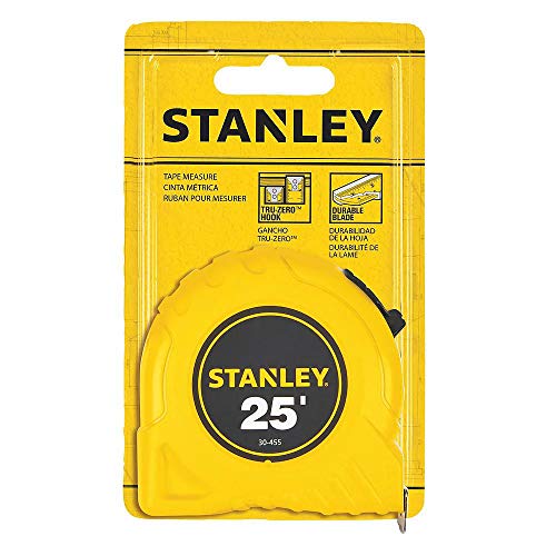 6 Pack Stanley 30-455 25' X 1" High-Visibility Tape Measure - Yellow