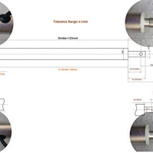 SOViK 12V DC Micro Linear Actuator 6 inch Stroke Max Force 22lbs Speed 0.5"/sec Tube Diameter 0.8" Internal Limit Switch