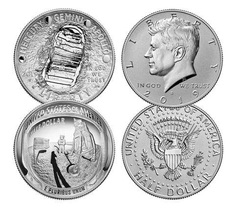 2019 S Apollo Apollo 11 50th Anniversary 2019 Proof Half Dollar Set Proof