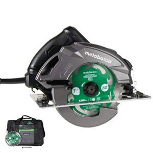 metabo hpt circular saw kit | ripmax | 7 1/4-inch blade | 6,800 rpm | dust blower function | 5-year warranty | c7ur