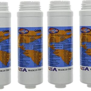 Omnipure Q5486 Q-Series GAC and Phosphate Water Filter (4 Pack)