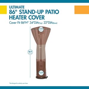 Duck Covers Ultimate Waterproof Stand-Up Patio Heater Cover, 22 Inch