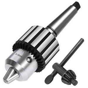 earl diamond super heavy duty 5/8" (16mm) drill chucks with k32 chuck key and mt2 shank | #2 morse taper arbor (b18)