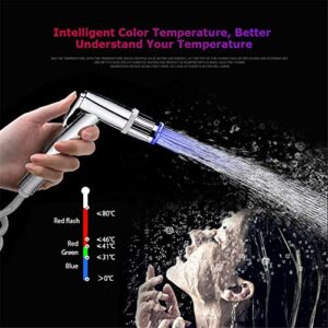 7 Color LED Light Changing Glow Shower Stream Water Faucet Tap for Kitchen Bathro​om 1 PCS