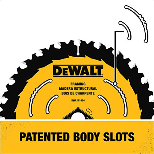 DEWALT Circular Saw Blade, 7 1/4 Inch, 40 Tooth, Wood Cutting (DWA171440)