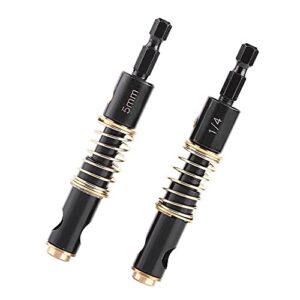 Eyech 2pcs Self Centering Hinge Drill Bit Sets Center Hinge Drill Bit Set Hex Shank Door Window Cabinet for Hinges (1/4/5mm)