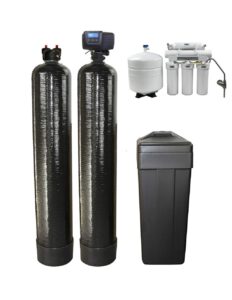 fleck 5600sxt metered softener upflow 2.0 cubic ft carbon filter reverse osmosis