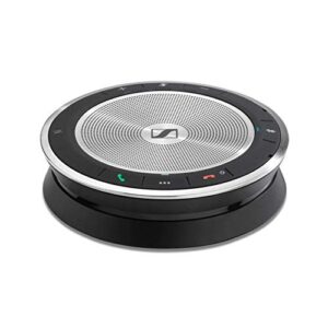 sennheiser sp 30 (508345) sound-enhanced, wired or wireless speakerphone | desk, mobile phone & softphone or pc connection | unified communications optimized