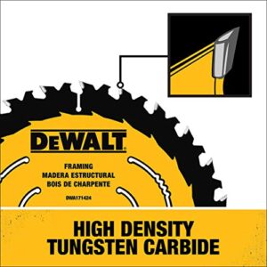 DEWALT Circular Saw Blade, 6 1/2 Inch, 40 Tooth, Framing (DWA161240)