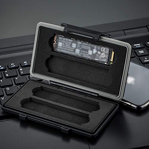 4 Slots M.2 2280 SSD Protector Case Storage Holder for PC Desktop Laptop M.2 2280 Internal Solid State Drive Anti-Shock Protection