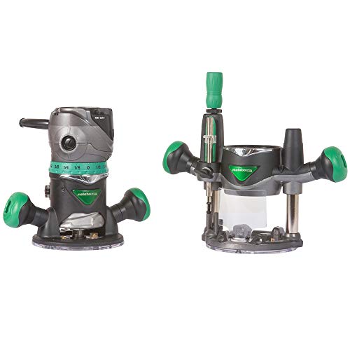 Metabo HPT Router Kit | Fixed/Plunge Base | Variable Speed | 11 Amp Motor | 2-1/4 Peak HP | KM12VC