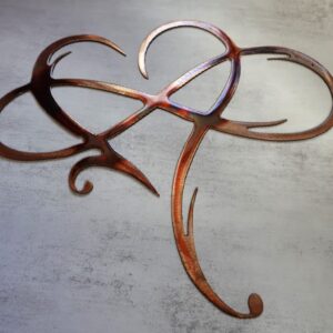 Infinity Heart Metal Wall Art -Always & Forever Infinity