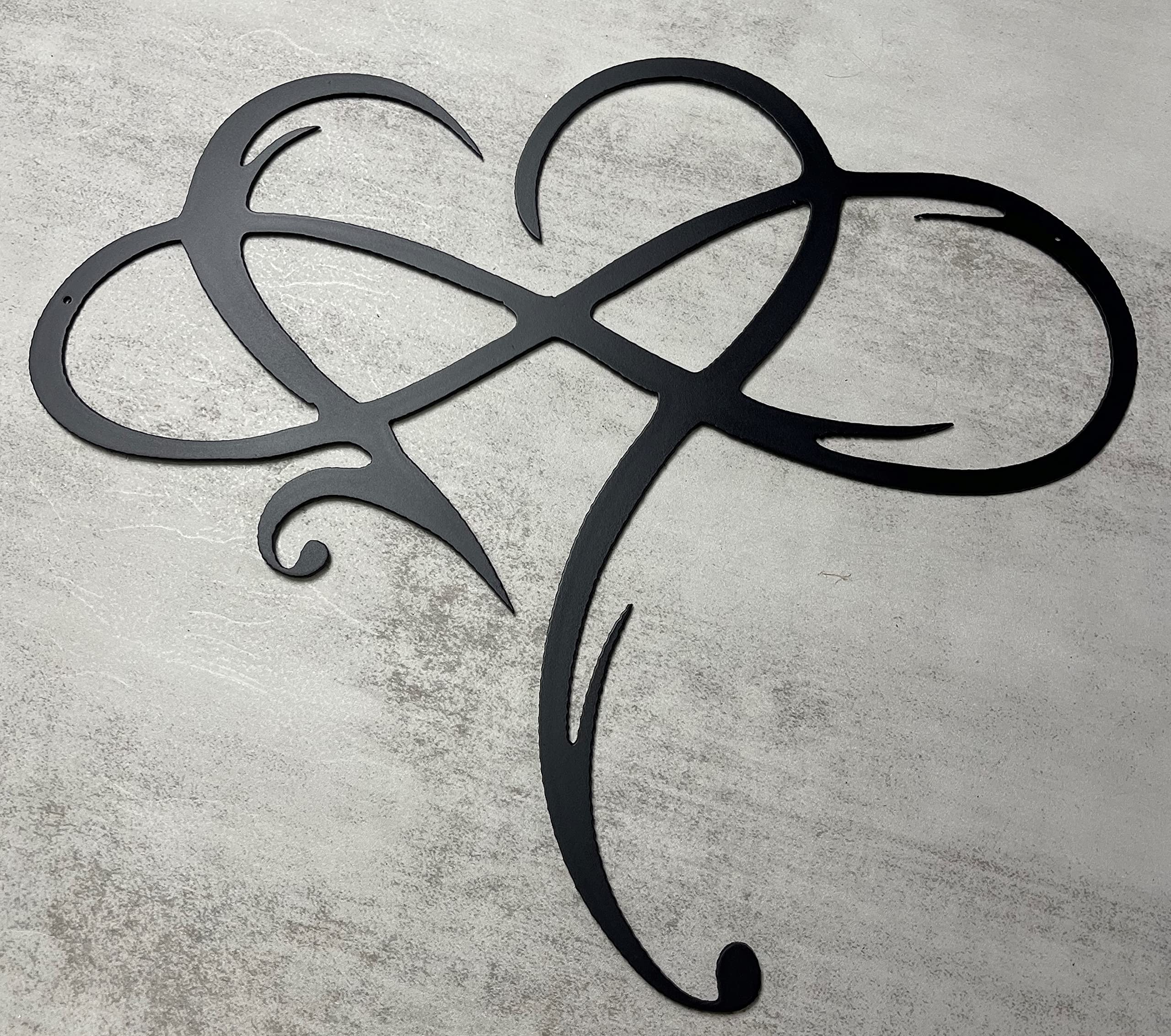 Infinity Heart Metal Wall Art -Always & Forever Infinity