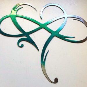 Infinity Heart Metal Wall Art -Always & Forever Infinity