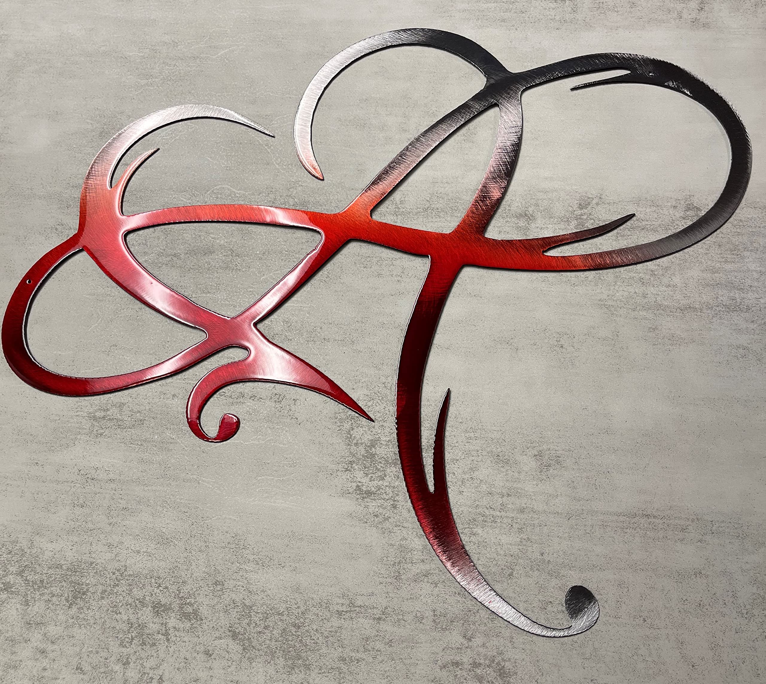 Infinity Heart Metal Wall Art -Always & Forever Infinity