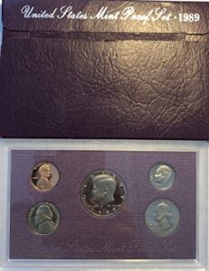 1989 s us proof set beautiful cameo comes in original us mint box proof