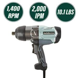 Metabo HPT Impact Wrench, Corded, AC Brushless Motor, 3/4" Square Drive, Aluminum Housing Body (WR22SE)