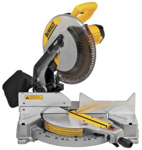 dewalt 12-inch miter saw, 15-amp, single bevel, compound (dws715),black