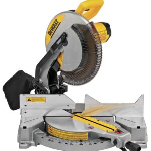 DEWALT 12-Inch Miter Saw, 15-Amp, Single Bevel, Compound (DWS715),Black