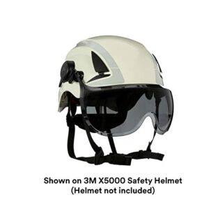 3M Short Visor for X5000 Safety Helmet, Grey Anti-Fog Anti-Scratch Polycarbonate, ANSI