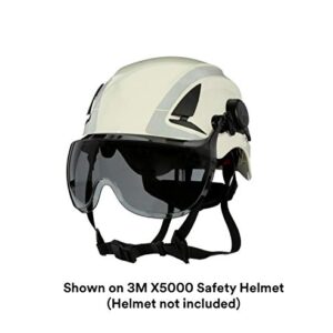 3M Short Visor for X5000 Safety Helmet, Grey Anti-Fog Anti-Scratch Polycarbonate, ANSI