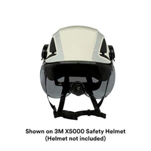 3M Short Visor for X5000 Safety Helmet, Grey Anti-Fog Anti-Scratch Polycarbonate, ANSI