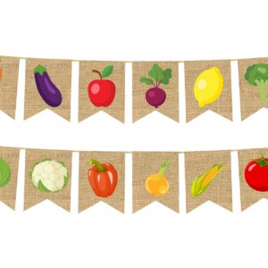 Swanky Party Box | Farm Party Produce Stand | Cardstock Vegetables Banner