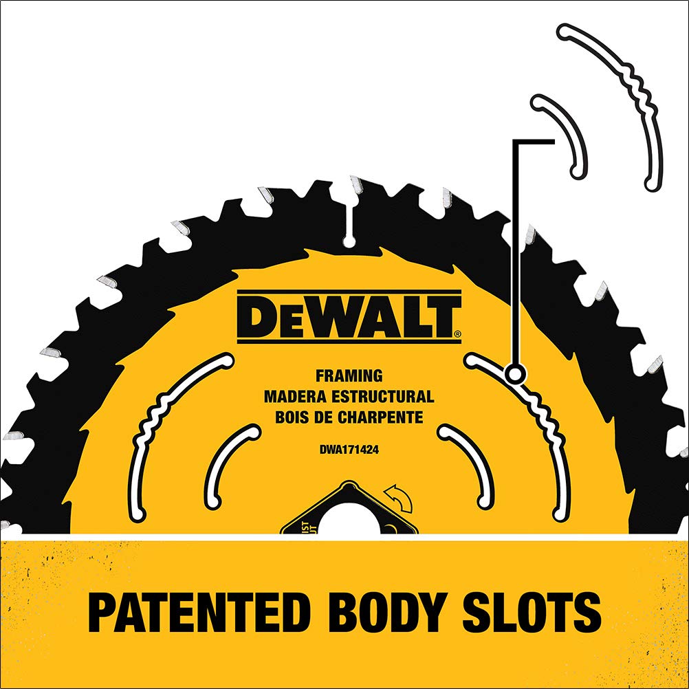 DEWALT Circular Saw Blade, 8 1/4 Inch, 24 Tooth, Framing & Ripping (DWA181424)