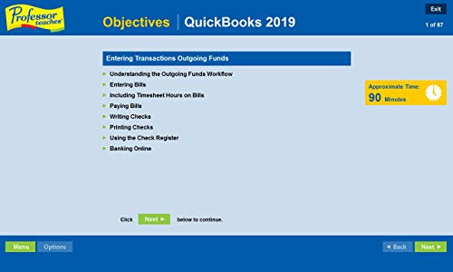 Individual Software Professor Teaches QuickBooks 2019